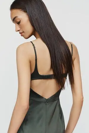 Anthropologie Open Back Slip Midi Dress