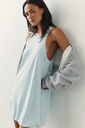 Daily Practice Twist Bubble Mi Dress - Sky