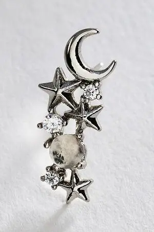 Anthropologie Celestial Crawler Earrgs - Silver