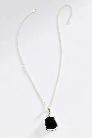MASLO Brume Pendant Necklace Silver