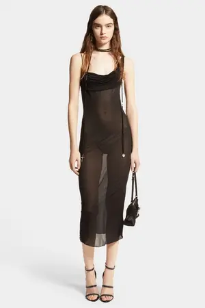 Dsquared2 See-through Jersey Dress