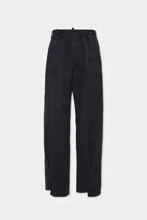 Dsquared2 Ripped Wash Zoot Cotton Pant - Black