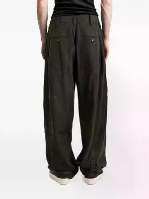 ZIGGY CHEN Pleated Wide-leg Trousers