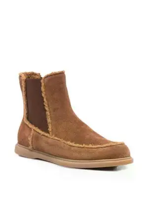 Fratelli Rossetti Shearling-trim Suede Boots