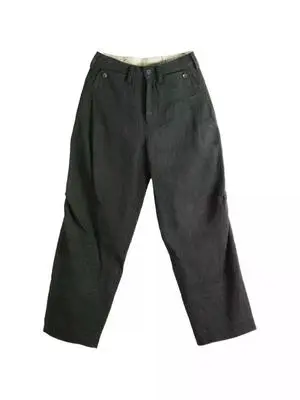ZIGGY CHEN Pinstriped Wide-leg Trousers