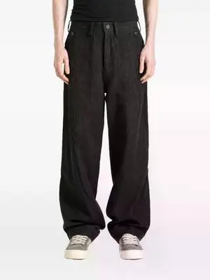 ZIGGY CHEN Pinstriped Wide-leg Trousers