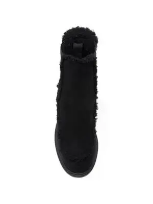 Fratelli Rossetti Shearling-trim Suede Boots