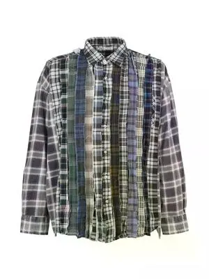 Needles Ribbon Patchwork Flannel Shirt - Multicolour