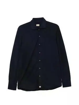 SONRISA Spread-collar Long-sleeve Shirt - Blue