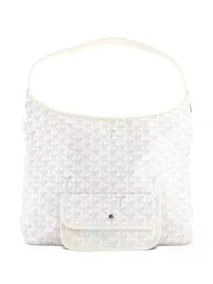 Goyard Boheme Coated Canvas Hobo Bag - White