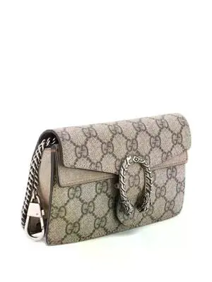 Gucci Dionysus Bag Gg Coated Canvas Super Mini Crossbody Bag