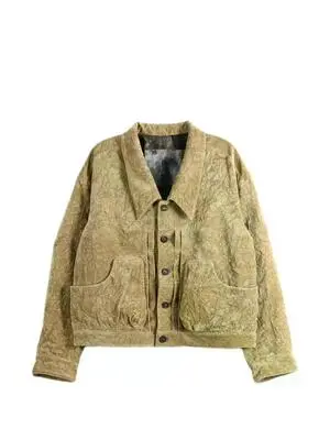 ZIGGY CHEN Crinkled-finish Jacket - Neutrals
