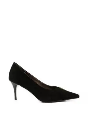 LINDA BAUMANN Pointed-toe Bar-detail Pumps