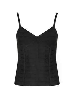 Herve Leger Bandage-style Camisole Top - Black