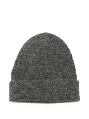 Barena Venezia Brushed Turn-up Beanie Hat - Grey