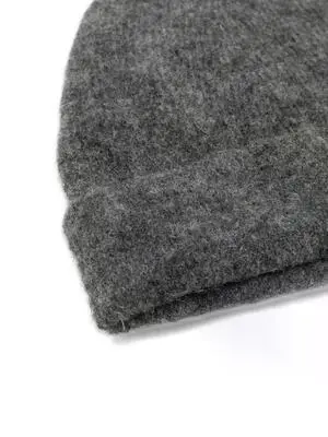 Barena Venezia Brushed Turn-up Beanie Hat - Grey