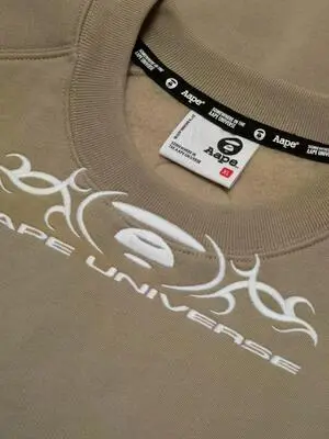 AAPE BY *A BATHING APE Moonface-logo Layered Sweatshirt