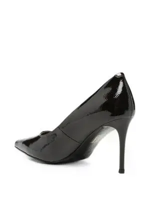 LINDA BAUMANN Patent-finish Pointed-toe Pumps