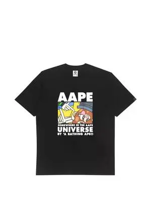 AAPE BY *A BATHING APE Eric Inkala Aaper Graphic T-shirt - Black
