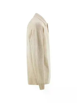 MC2 SAINT BARTH Beige Alfie Wool-blend Donegal Knit Polo - Neutrals