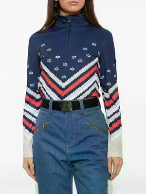 Bogner Fabia Chevron-print Long-sleeve Top