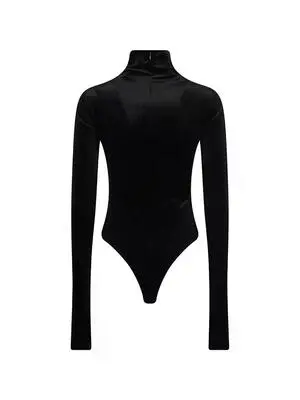 Andamane Ruched High-neck Bodysuit