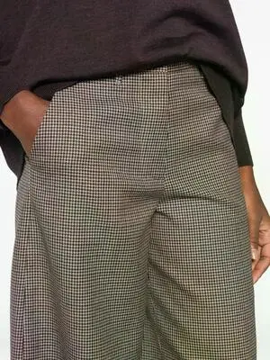 NINE:INTHE:MORNING Houndstooth-pattern Wide-leg Trousers