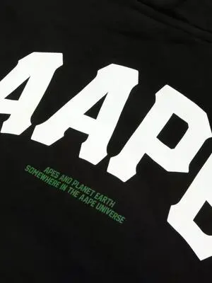 AAPE BY *A BATHING APE Moonface Logo-print Zip-up Hoodie - Green