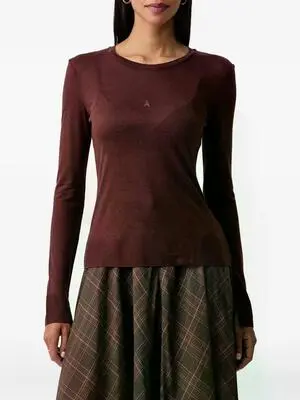 Patrizia Pepe Logo-detail Long-sleeve T-shirt