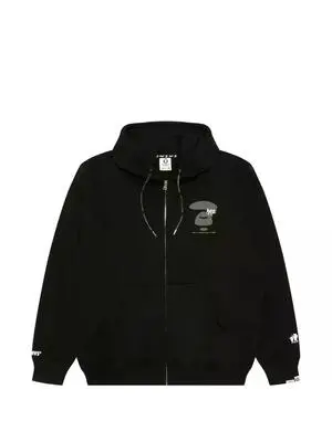 AAPE BY *A BATHING APE Aapeunvs Moonface Zip-up Hoodie - Neutrals