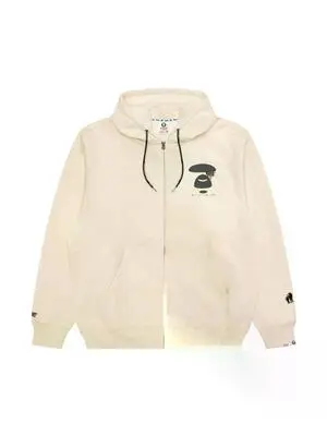 AAPE BY *A BATHING APE Aapeunvs Moonface Zip-up Hoodie - Neutrals