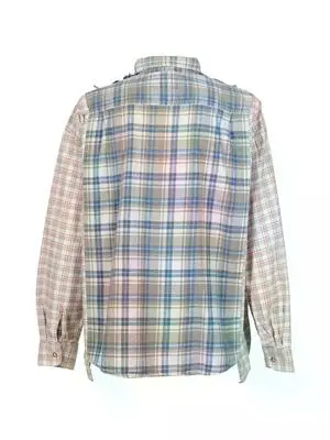 Needles Ribbon Patchwork Flannel Shirt