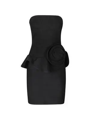 ROTATE BY BIRGER CHRISTENSEN Rose Tube Mini Dress - Black