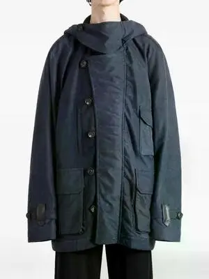 ZIGGY CHEN Hooded Button-up Coat