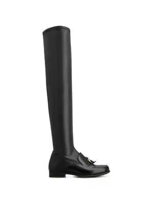TOD'S Tassel-detail Over-the-knee Boots - Black