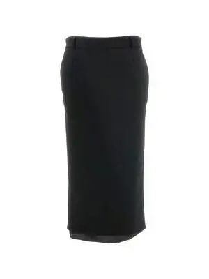 Attico Pencil Midi Skirt - Black