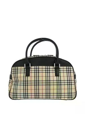 Burberry Check-pattern Tote Bag
