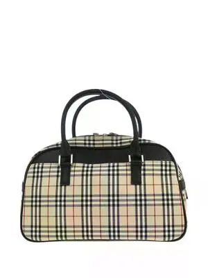 Burberry Check-pattern Tote Bag