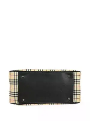 Burberry Check-pattern Tote Bag