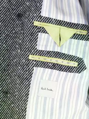Paul Smith Belted Diagonal-stripe Coat