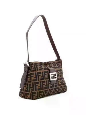 Fendi Vintage Pocket Zucca Canvas Small Shoulder Bag