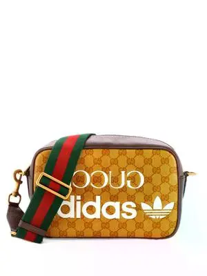 Gucci X Adidas Shoulder Bag Gg Coated Canvas Small Crossbody Bag - Brown
