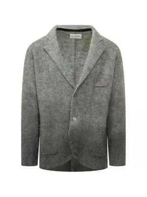 SANFREDI Gradient-effect Single-breasted Jacket - Grey