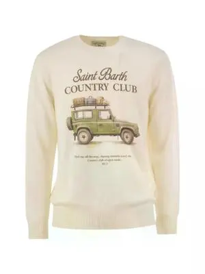 MC2 SAINT BARTH Heron Wool And Cashmere Blend Crewneck Sweater - Neutrals