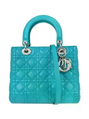 Dior Lady Cannage Tote Bag - Blue