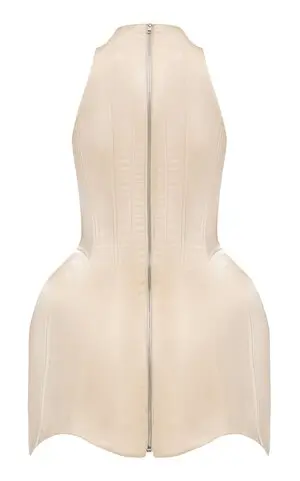 BALYKINA Milena Mini Dress - Neutral
