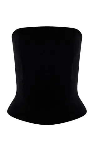 BALYKINA Double Corset Top - Black