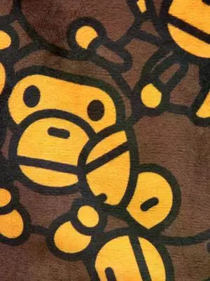 A BATHING APE Baby Milo Fleece Graphic Backpack