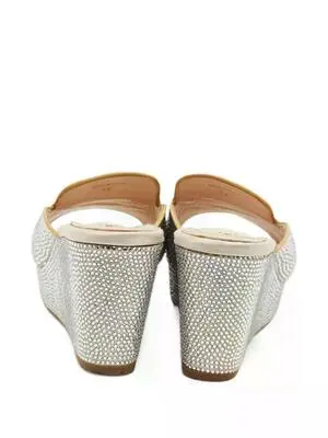 Prada Crystal-embellished Wedge Sandals
