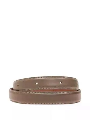 LIÉ STUDIO The Wyatt Wide Leather Belt - Brown